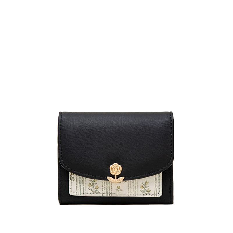 Floral Clasp Wallet